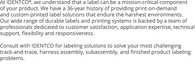 Automotive Brochure QF-MKTG-AB v1.1 © 2022 IDENTCO® All Rights Reserved